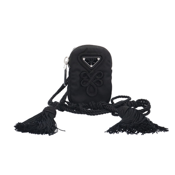 Prada | Bags | Prada Pochette Mini Nylon Shoulder Bag Black | Poshmark